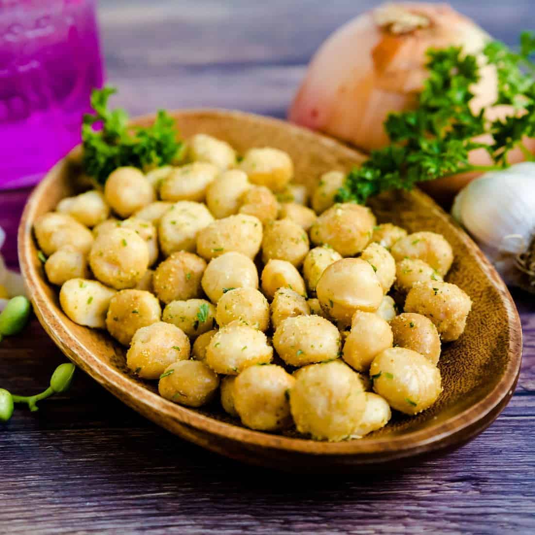 Onion Garlic Macadamia Nuts | 1 Minutes