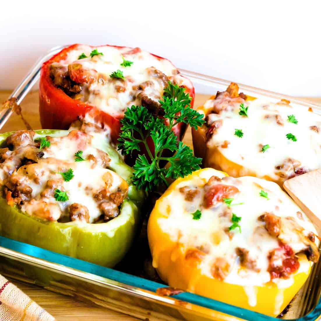 Ground Beef Stuffed Bell Peppers | 45 Minutes