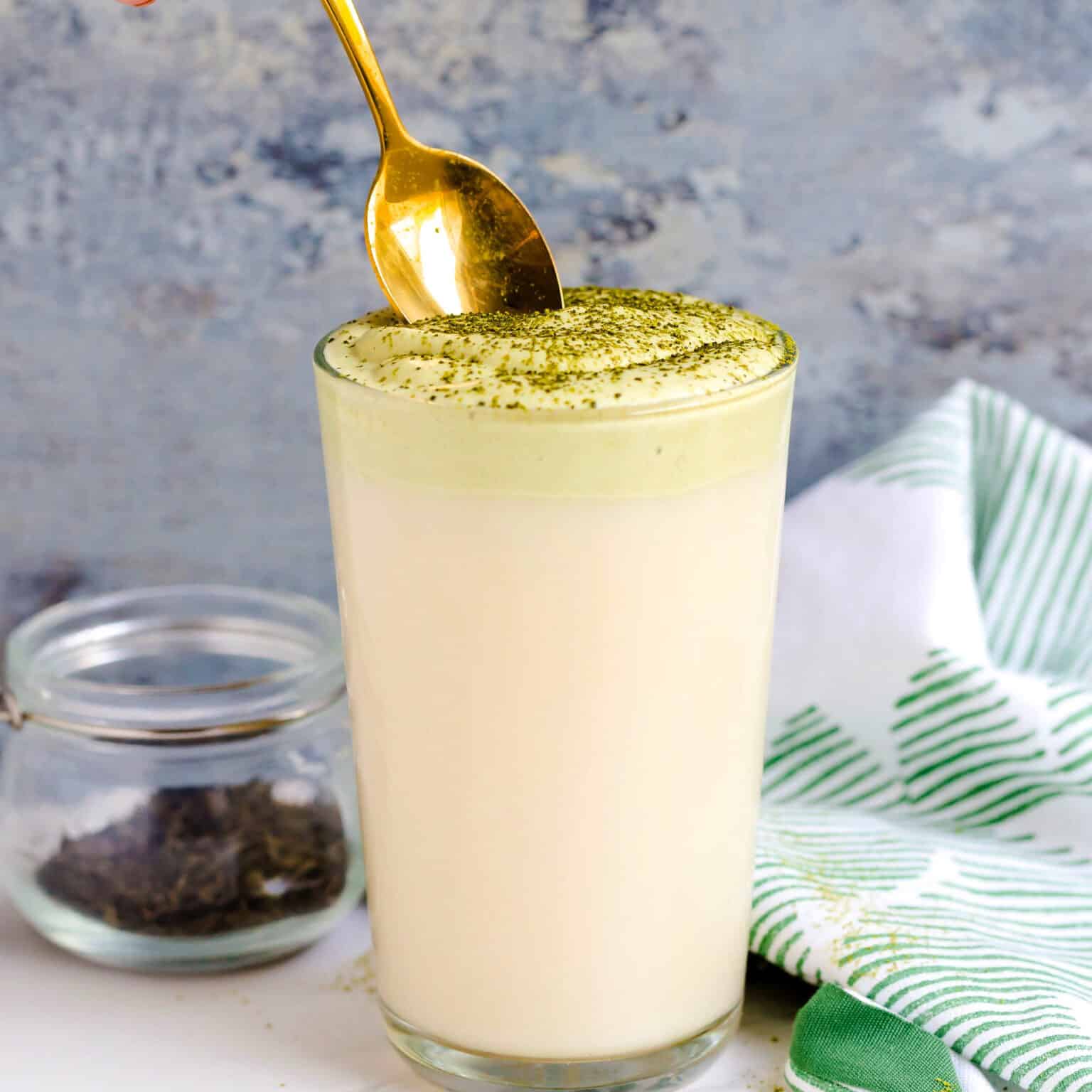 Matcha Cream Cheese Foam Milk Tea | 5 Minutes