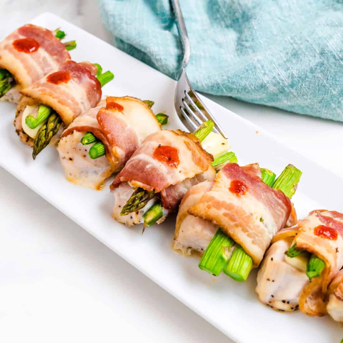 Bacon Wrapped Garlic Chicken Breast | 20 Minutes