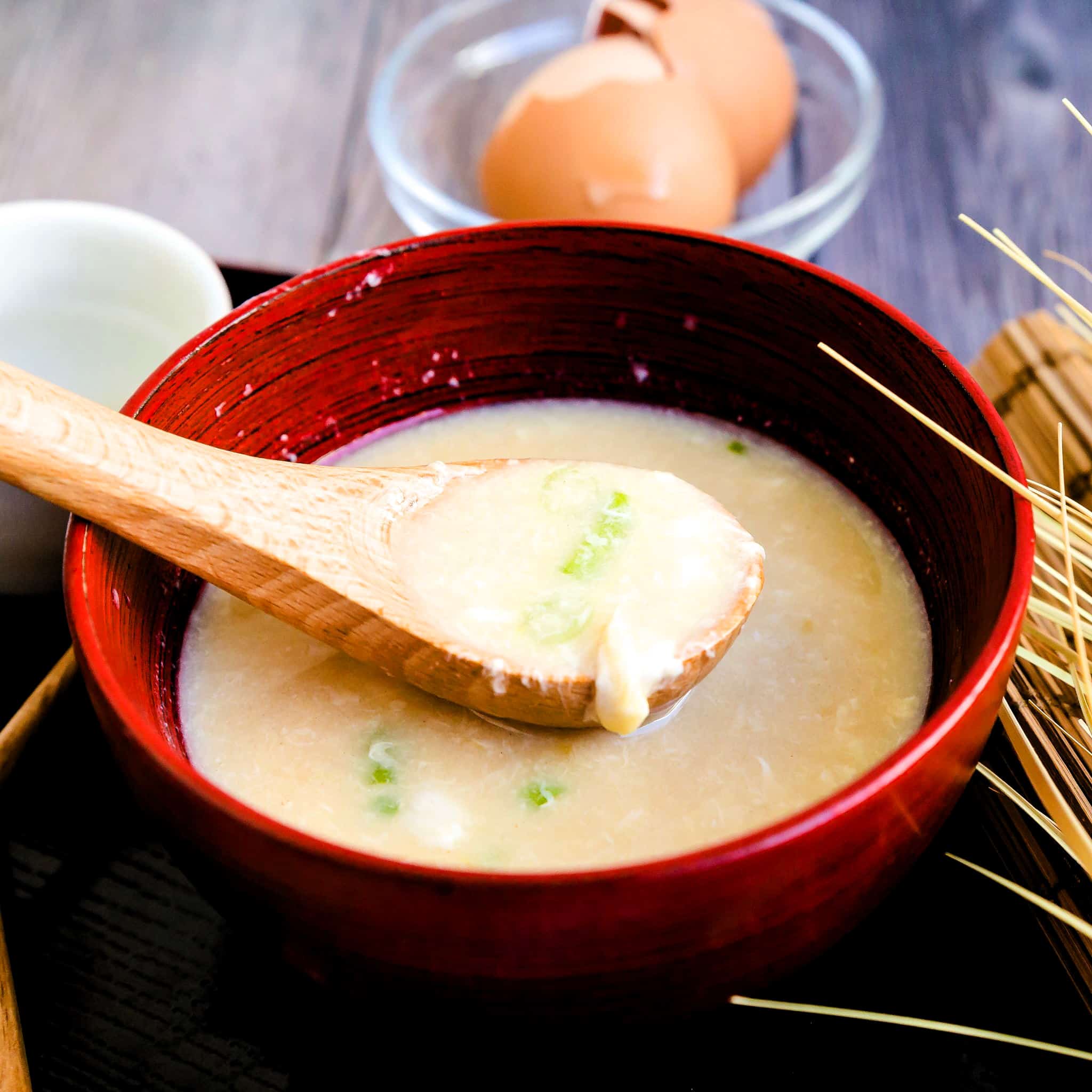 Egg Drop Miso Soup | 10 Minutes