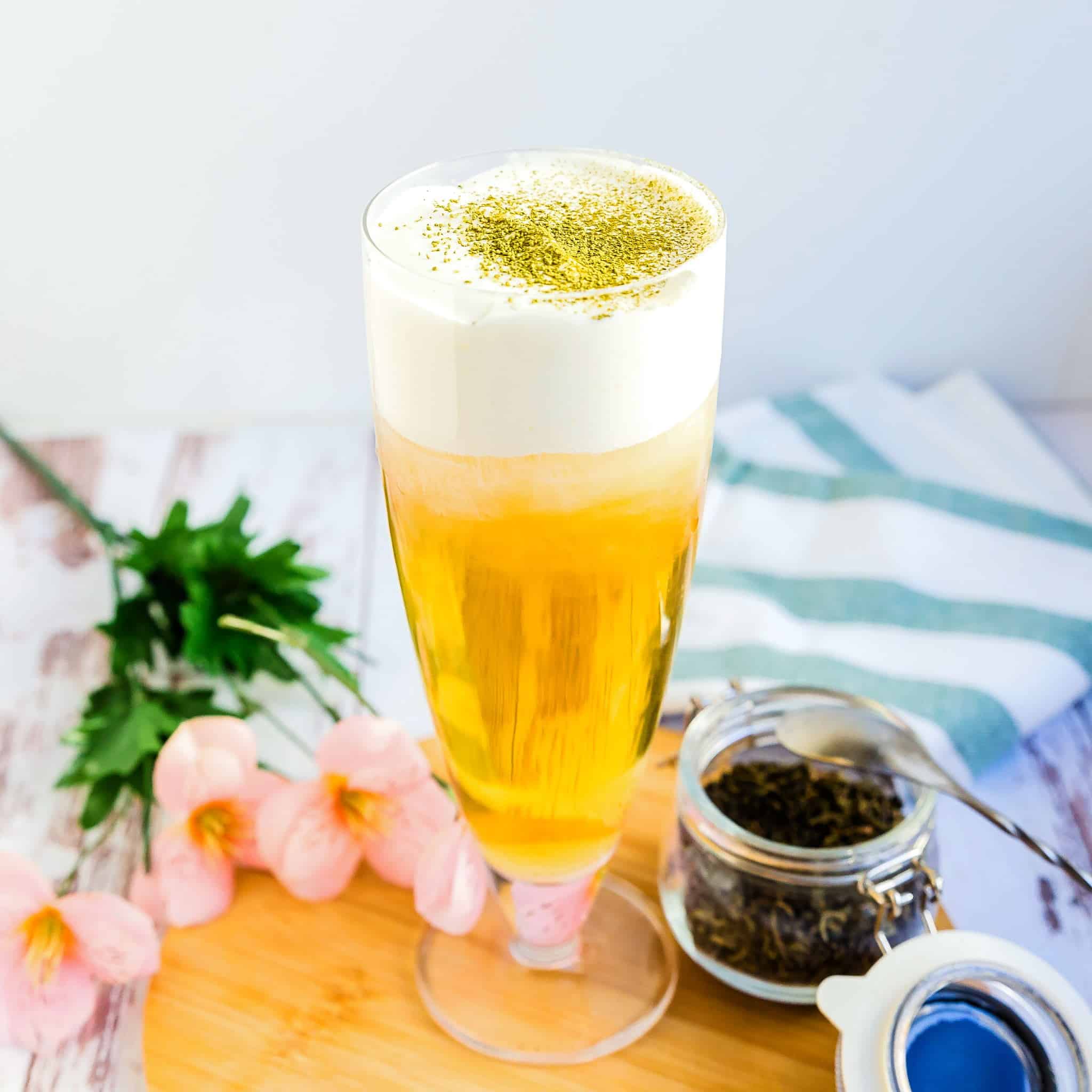 Cream Cheese Foam Green Tea | 10 Minutes