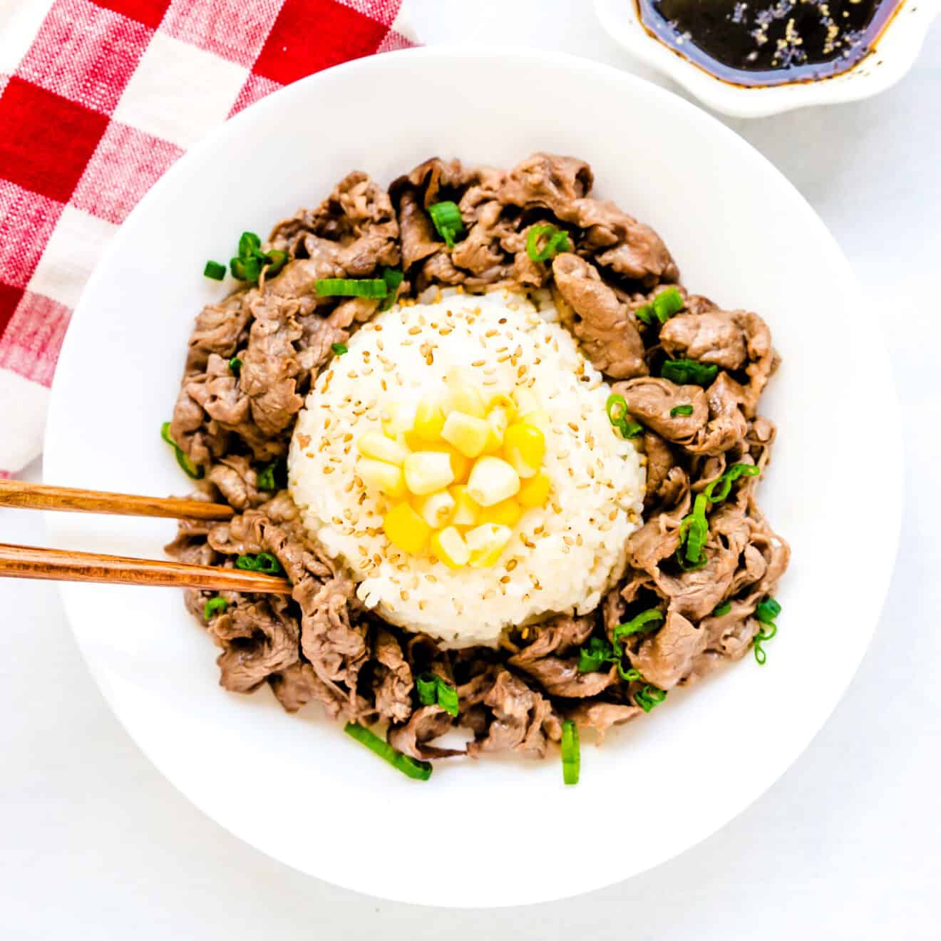 Japanese Beef Pepper Rice | 10 Minutes