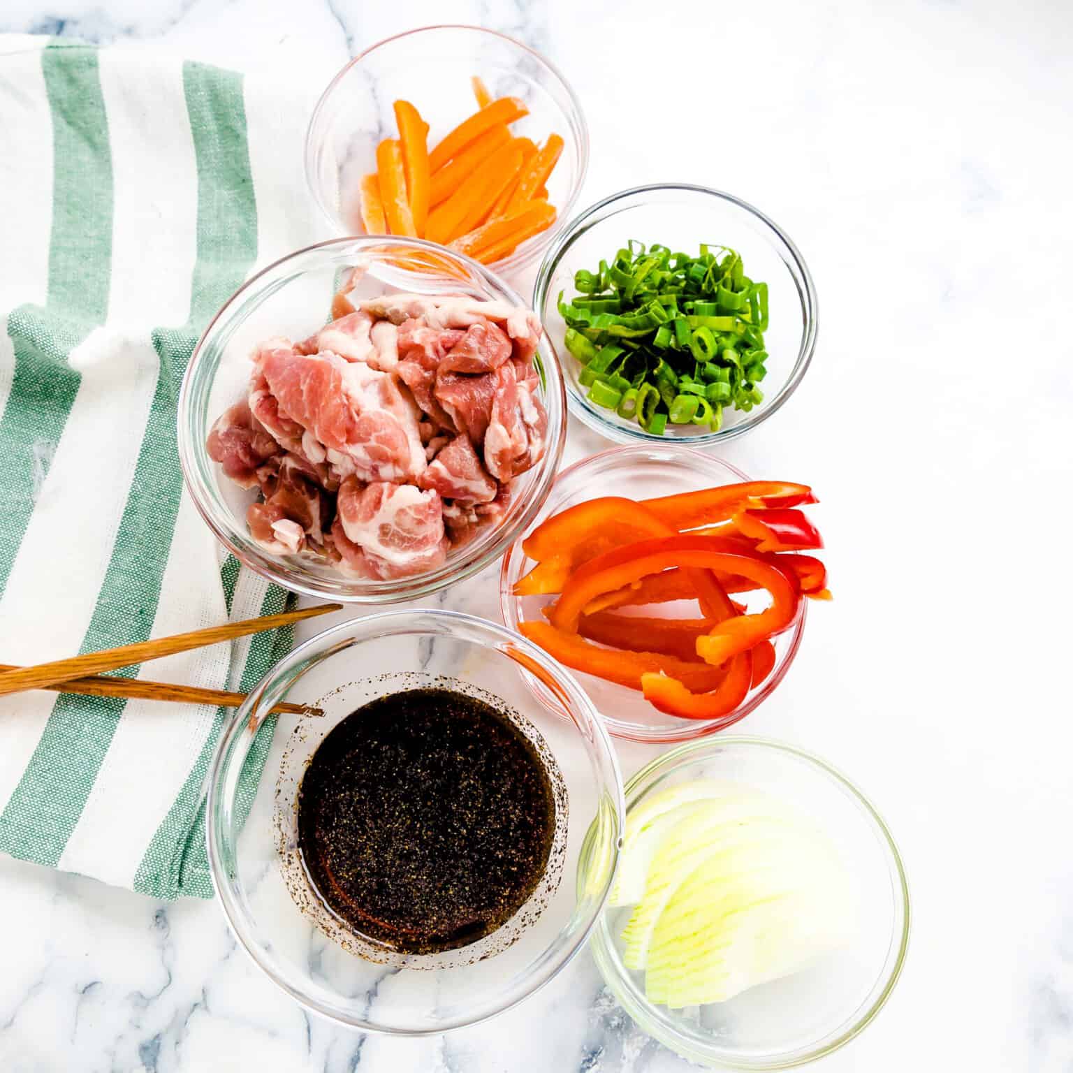 Pork and Vegetable Stir Fry | 10 Minutes