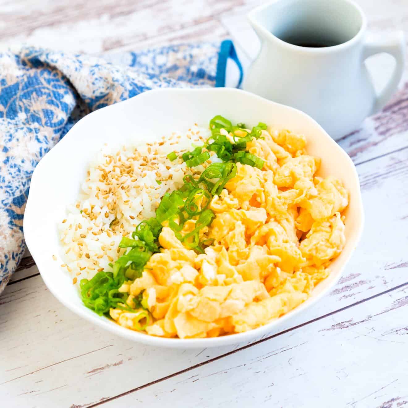 Japanese Scrambled Egg Rice Bowl | 10 Minutes