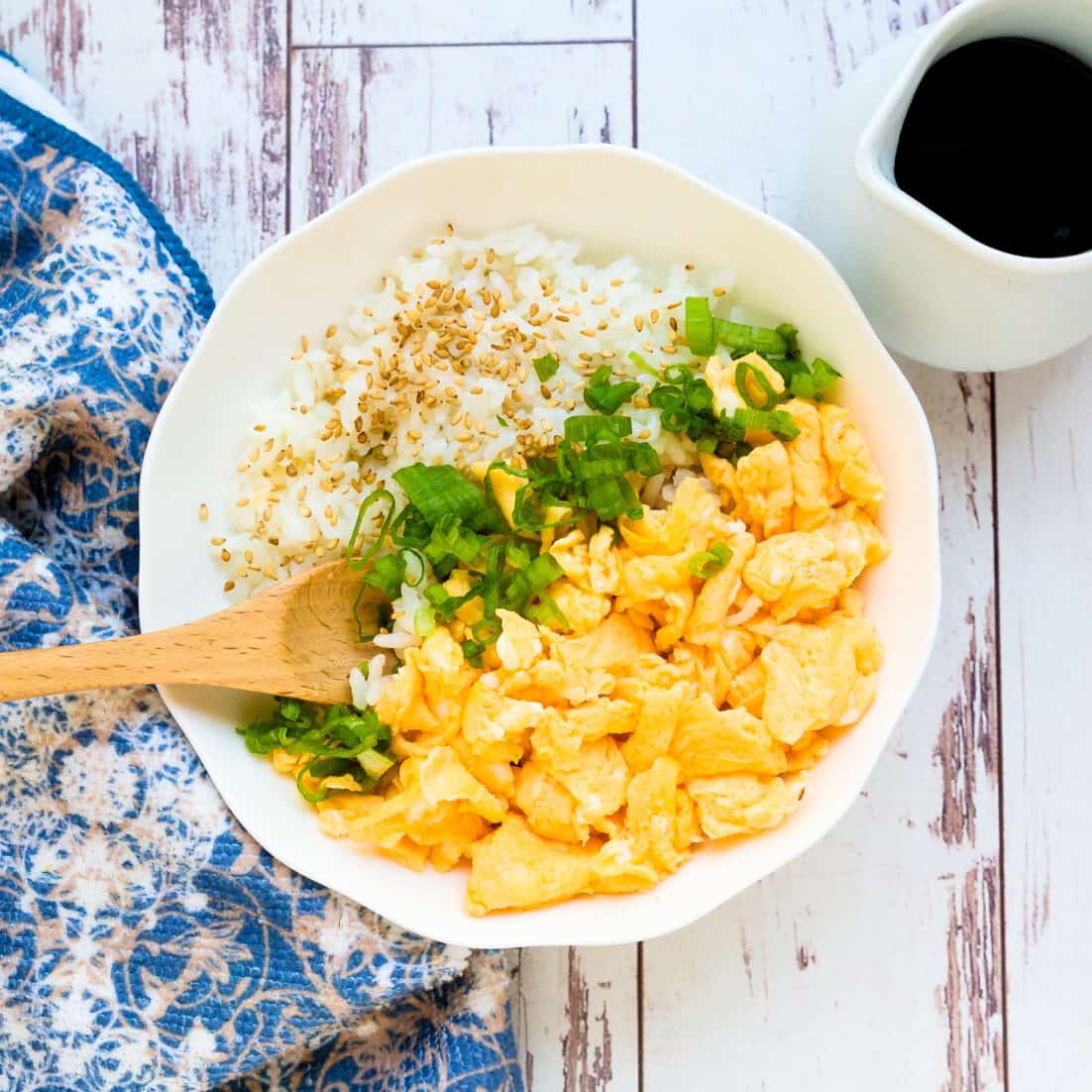 Japanese Scrambled Egg Rice Bowl | 10 Minutes