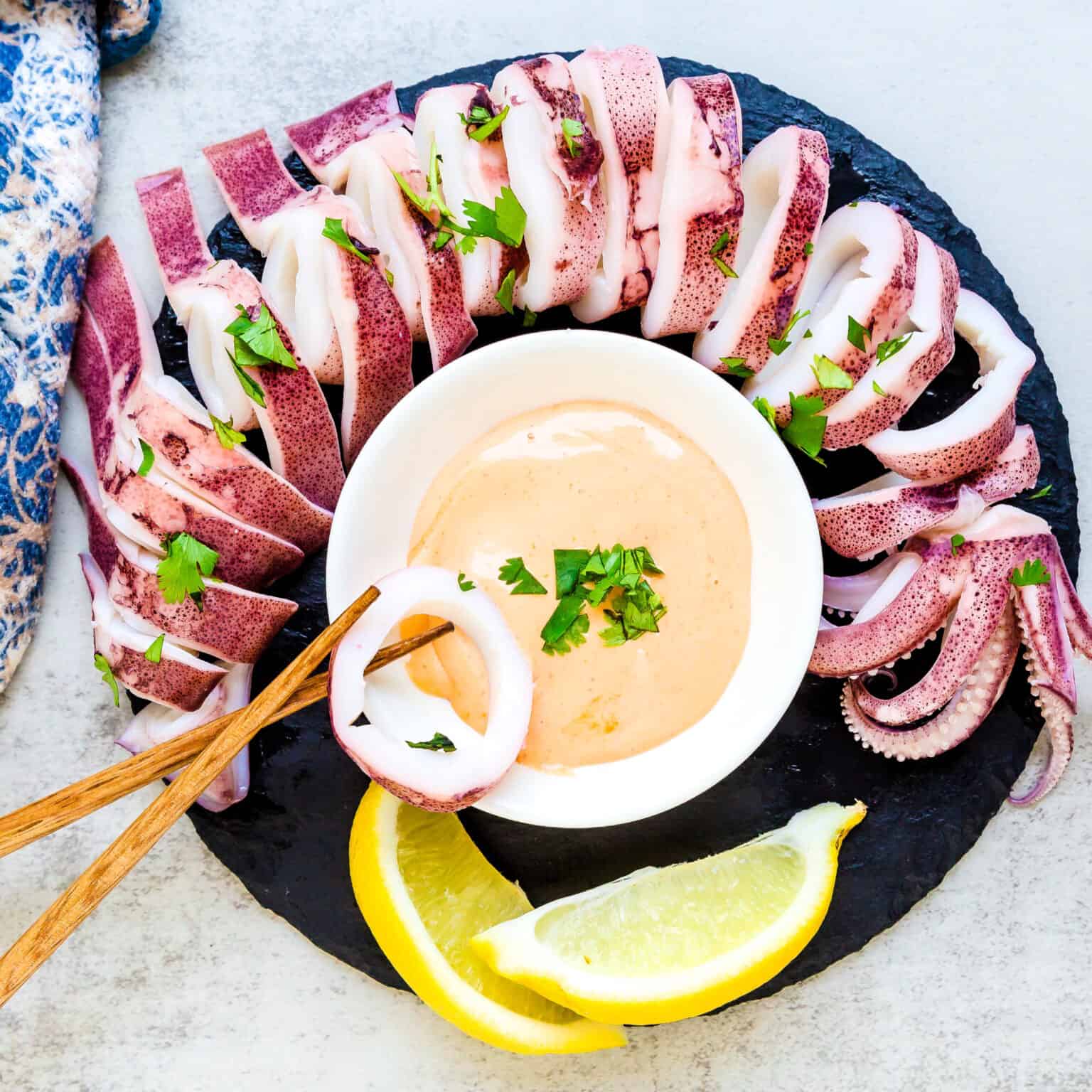 Japanese Boiled Squid | 5 Minutes