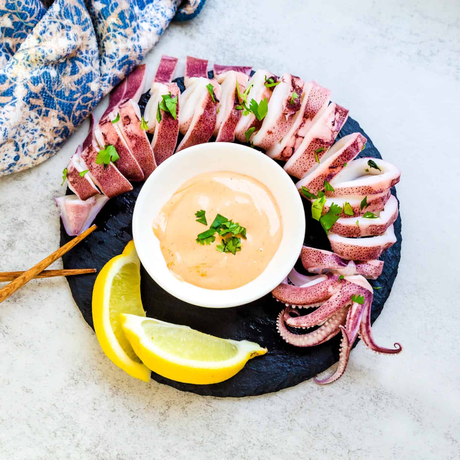 Japanese Boiled Squid | 5 Minutes
