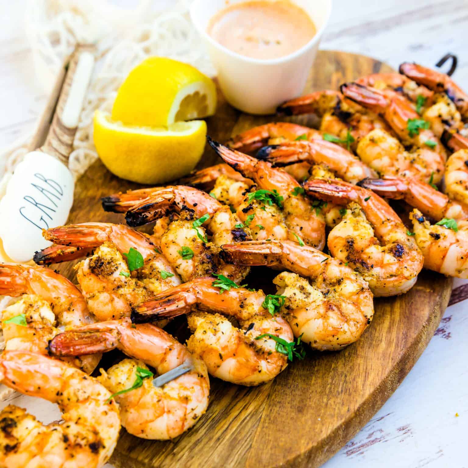 Grilled Shrimp with Old Bay Aioli | 10 Minutes