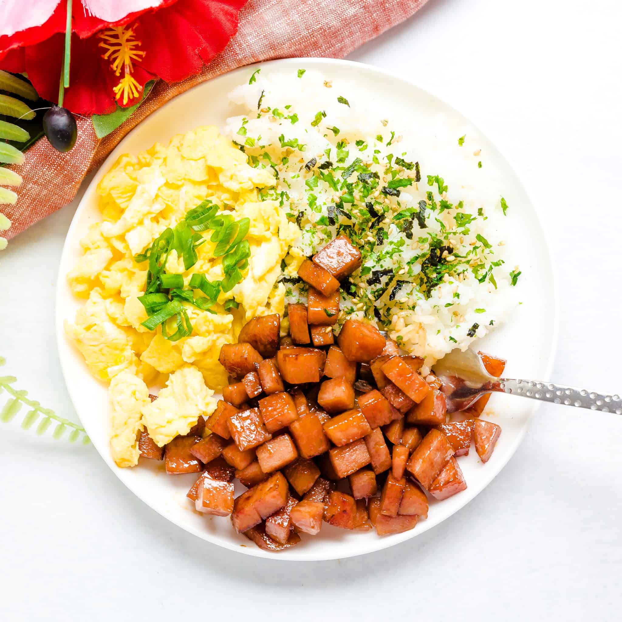 Spam, Eggs and Rice Plate | 10 Minutes