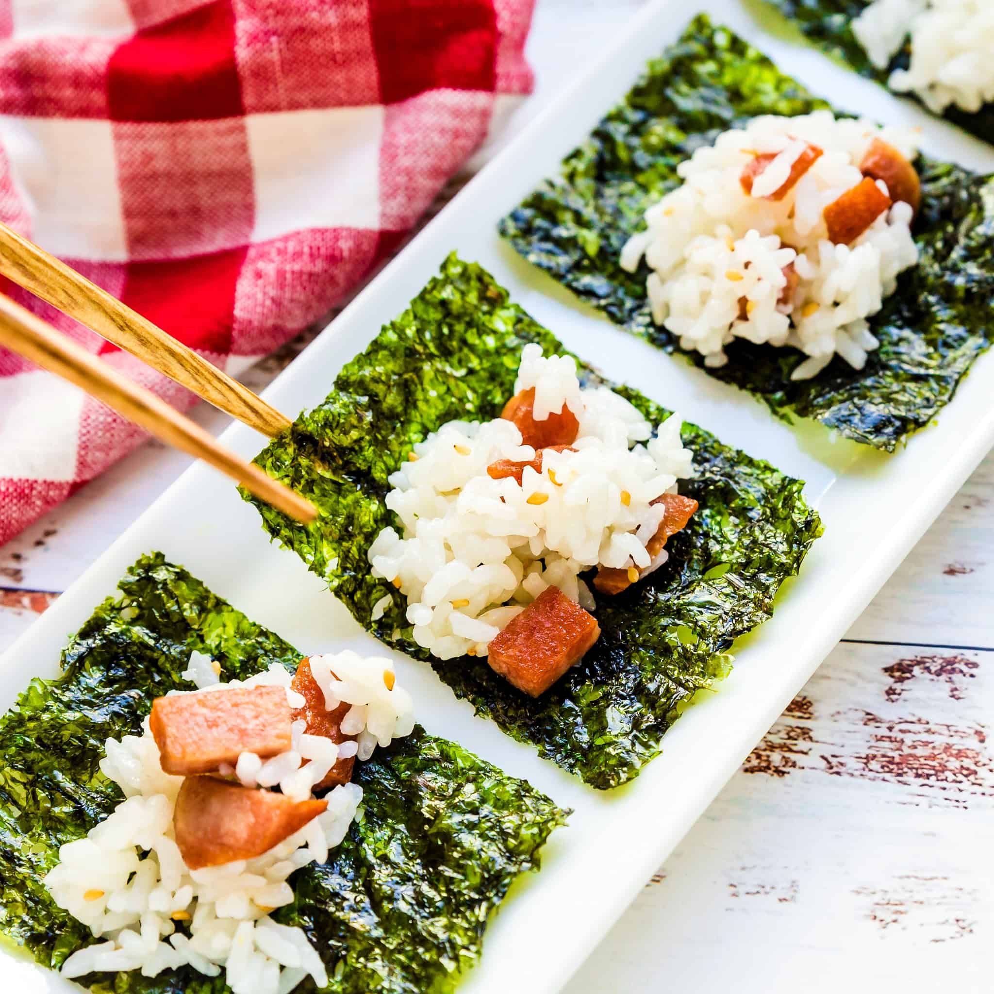 Spam Seaweed Wrap | 5 Minutes
