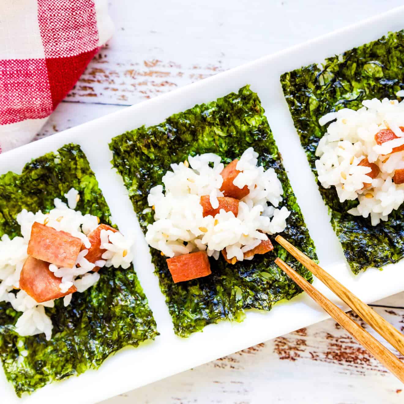Spam Seaweed Wrap | 5 Minutes