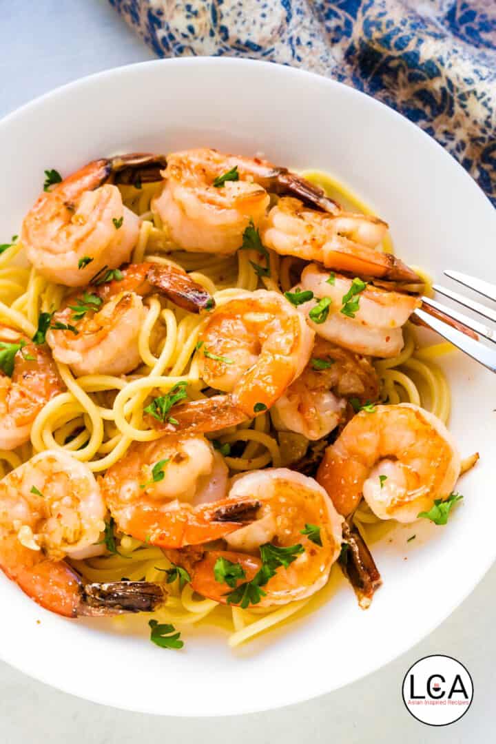 Japanese Shrimp Pasta | 15 Minutes