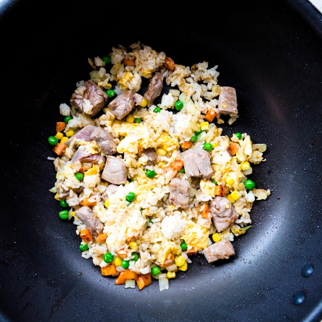Japanese Hibachi Steak Fried Rice | 10 Minutes