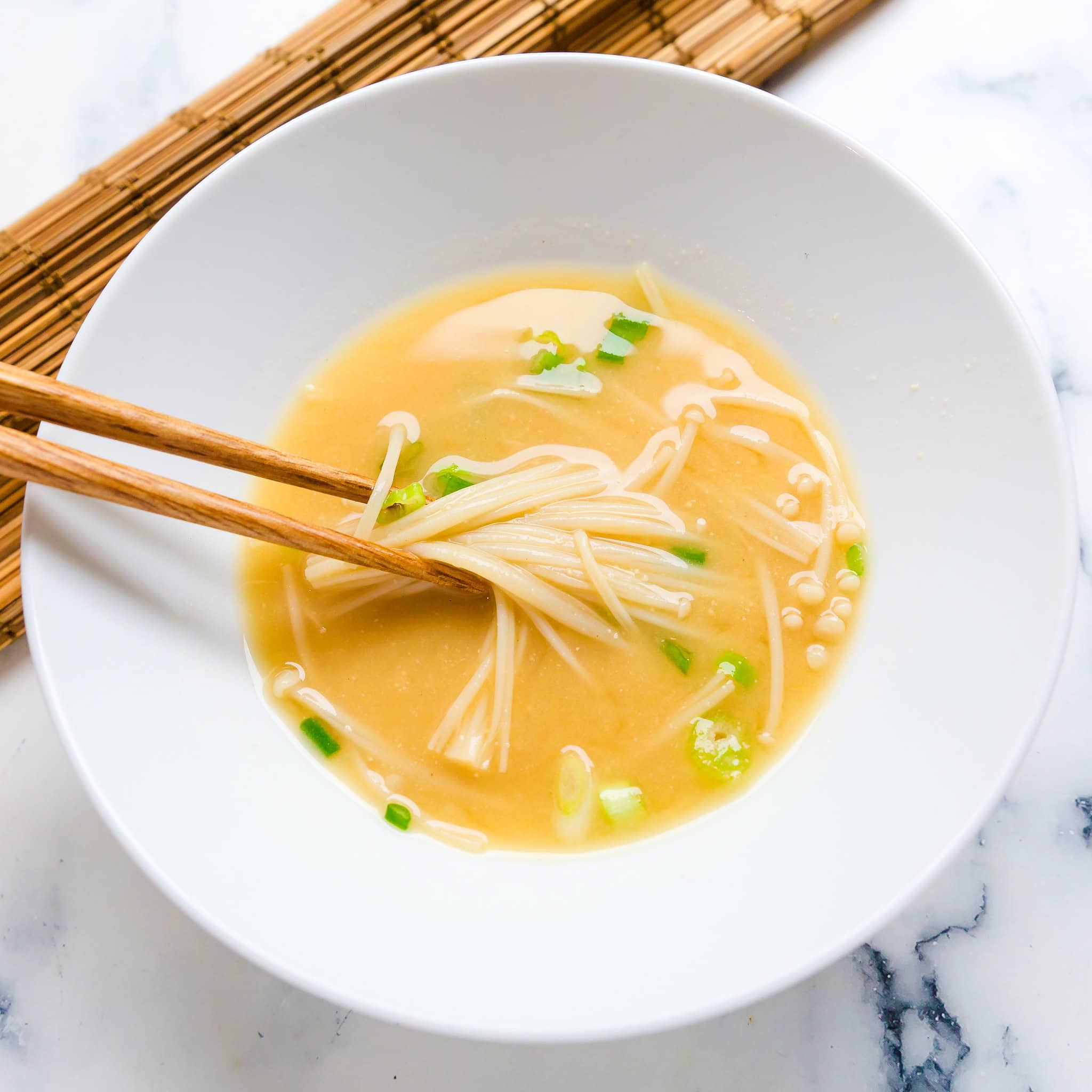 Enoki Miso Soup | 5 Minutes