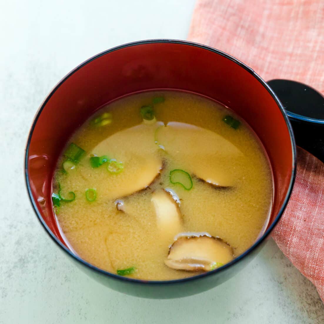 Shiitake Mushroom Miso Soup | 5 Minutes