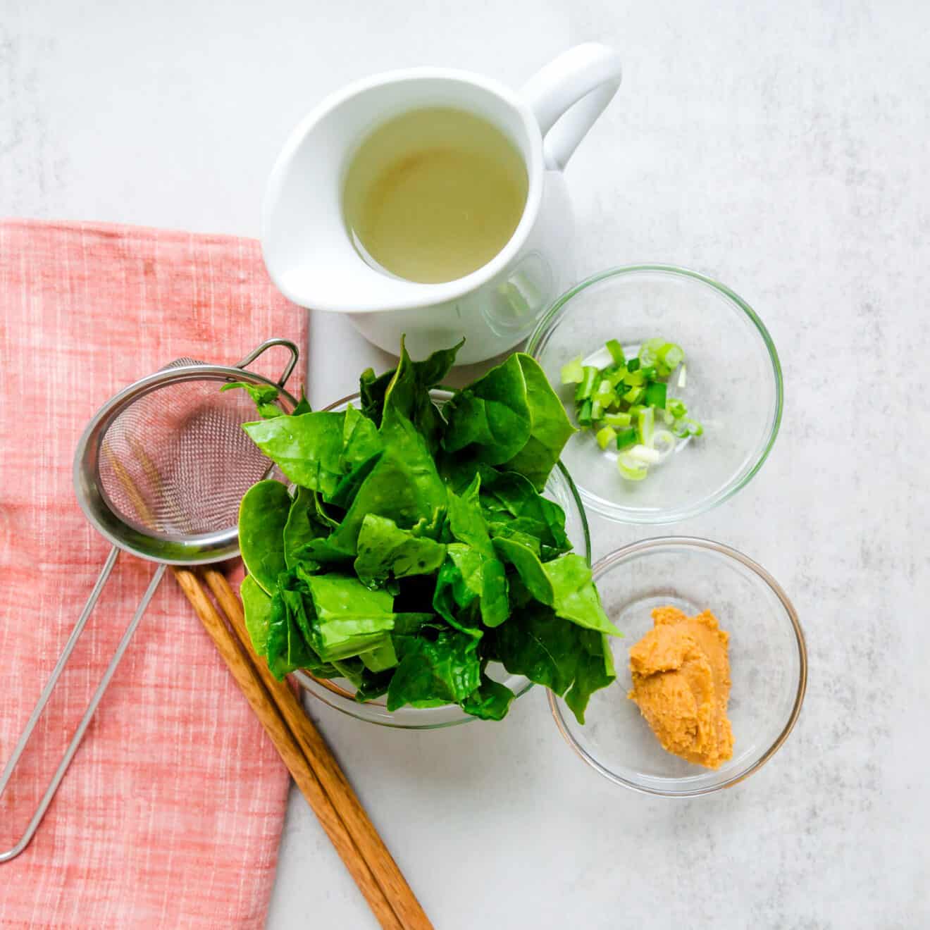 Spinach Miso Soup | 5 Minutes